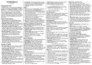 Cs2109s-midterm-cheatsheet - CS2109S AY22/23 Sem 2 github/jasonqiu 01. Introduction Agent ...