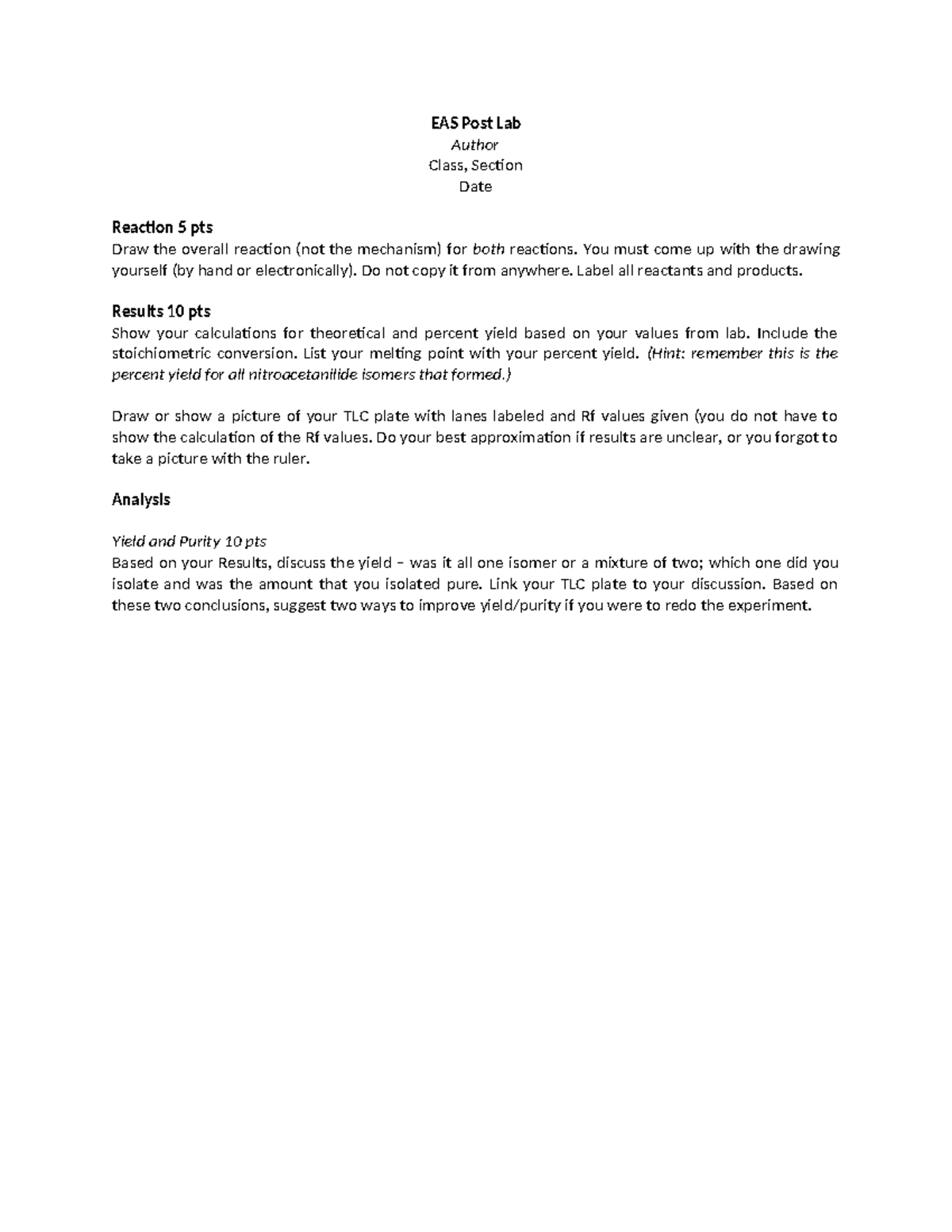 EAS Post Lab - post lab - EAS Post Lab Author Class, Section Date ...