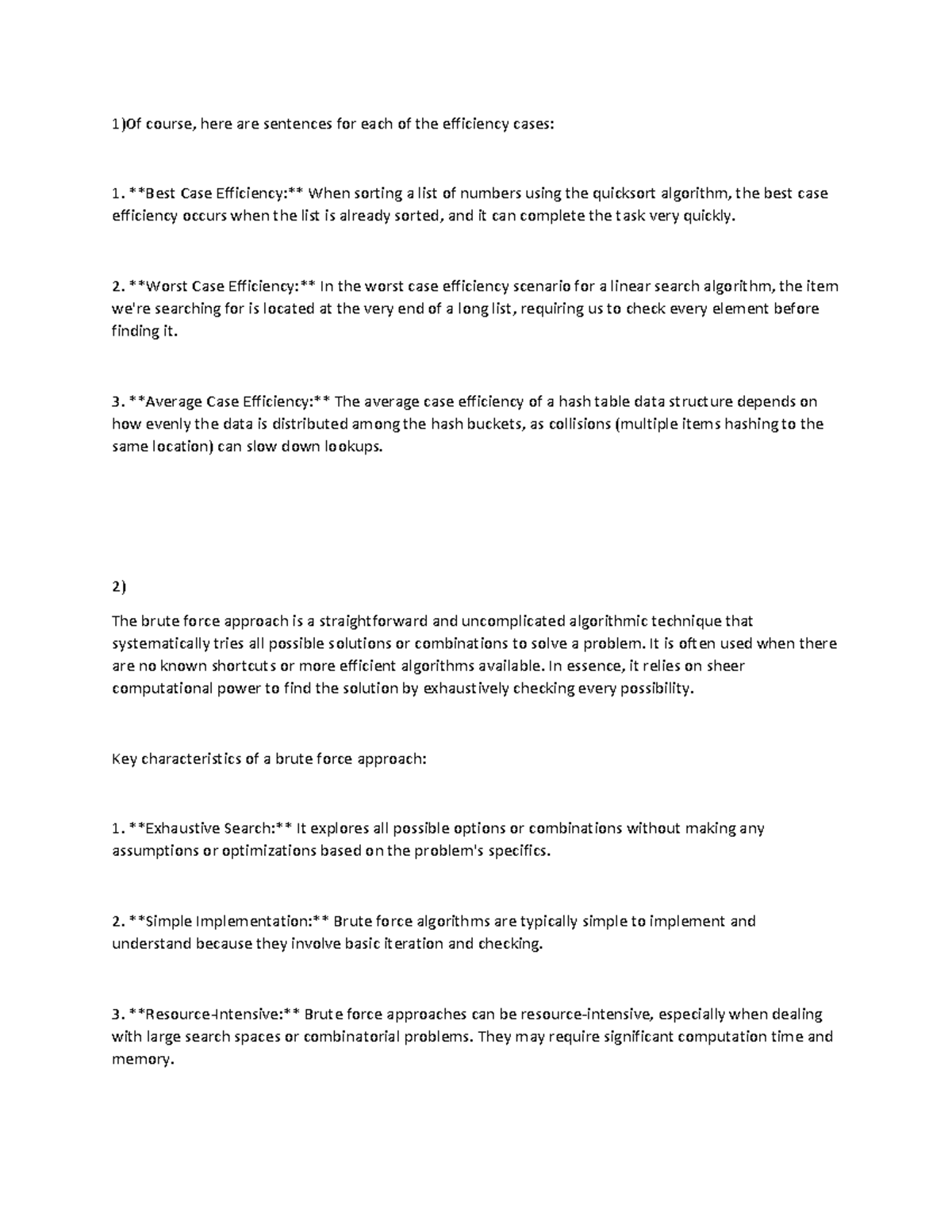 Design Of Algorithms - 1)Of course, here are sentences for each of the ...