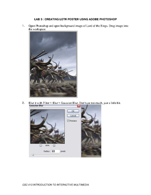 Lab 1 - Introduction to Adobe Photoshop - Lab 1 : Introduction to Adobe ...