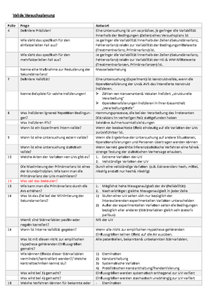 Zusammenfasung Statistik (Methodenlehre I) - Nominalskala Aussagen über ...