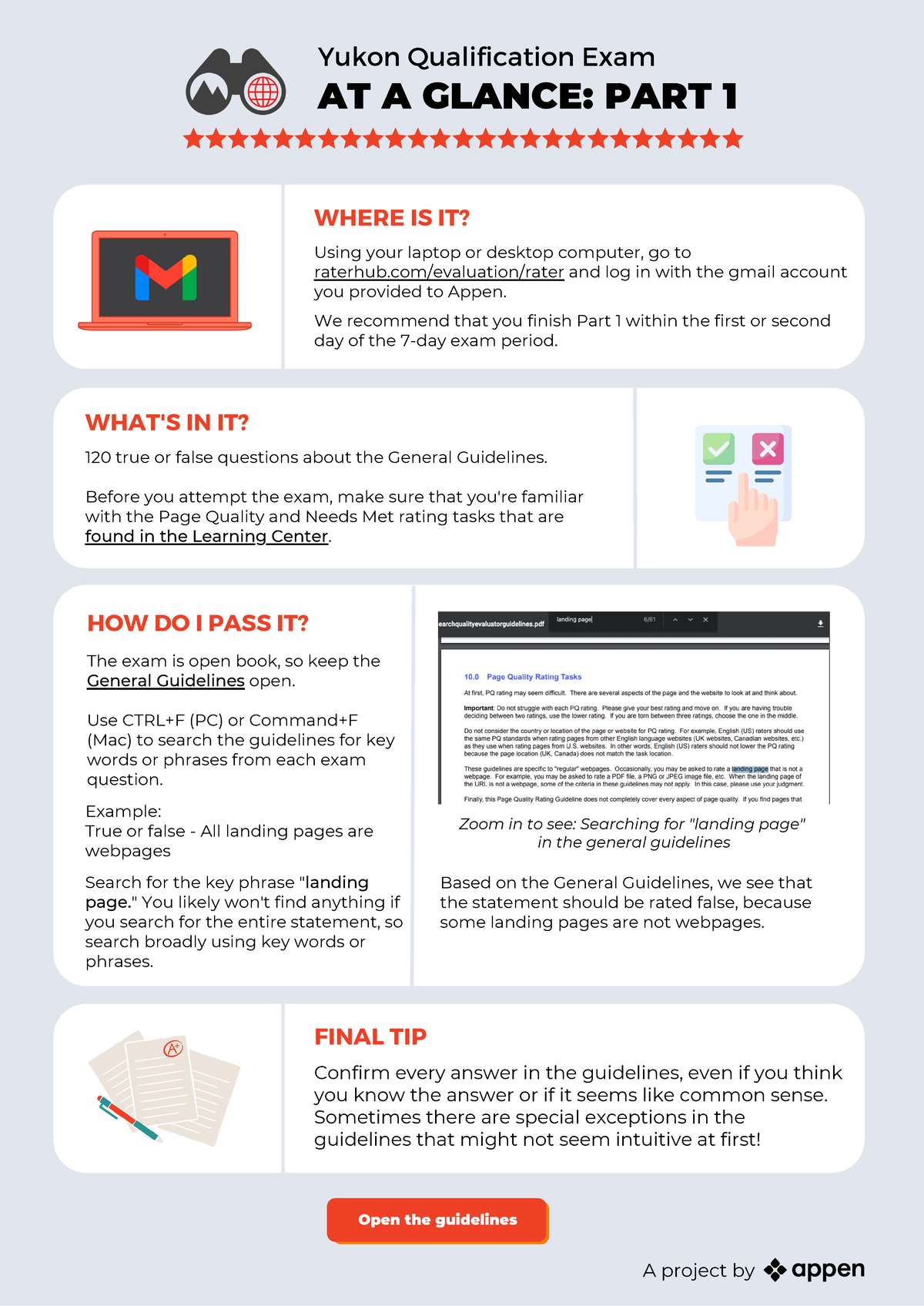 At a Glance Part 1 - Yukon Qualification Exam 43776 d - HOW DO I PASS ...