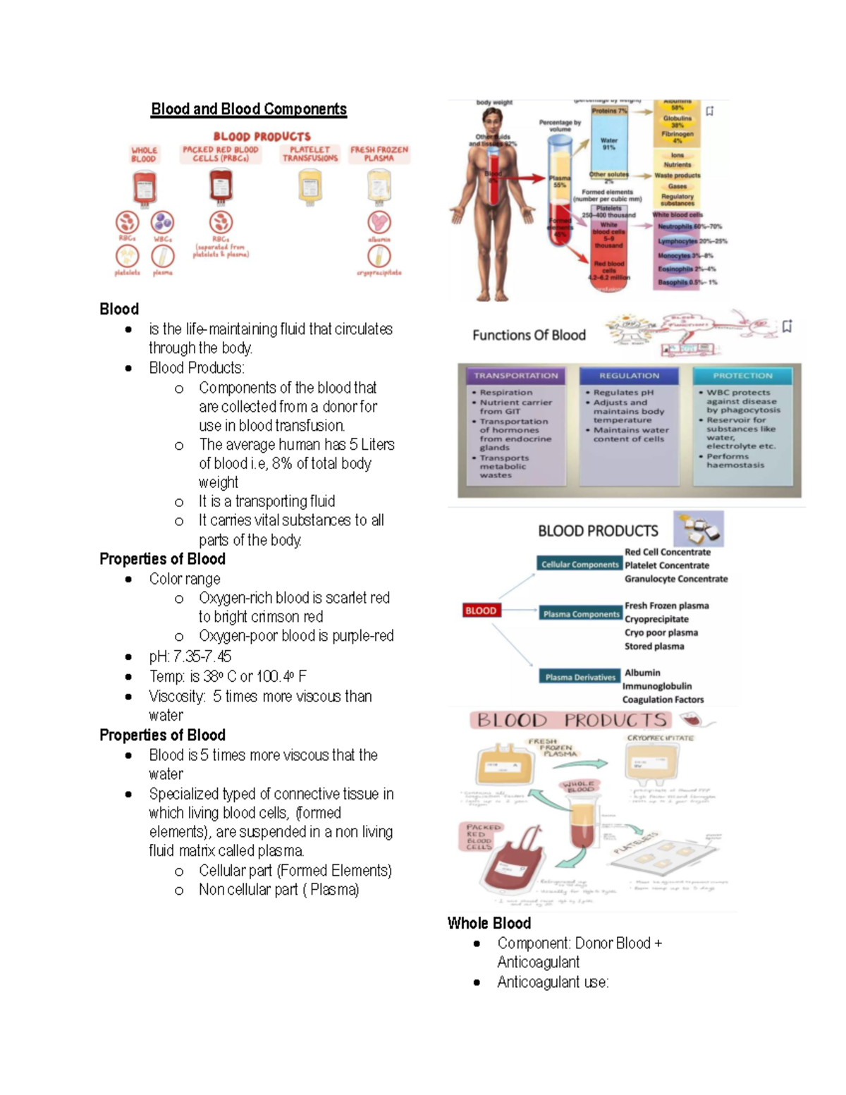 Blood- Group- System - Blood and Blood Components Blood is the life ...