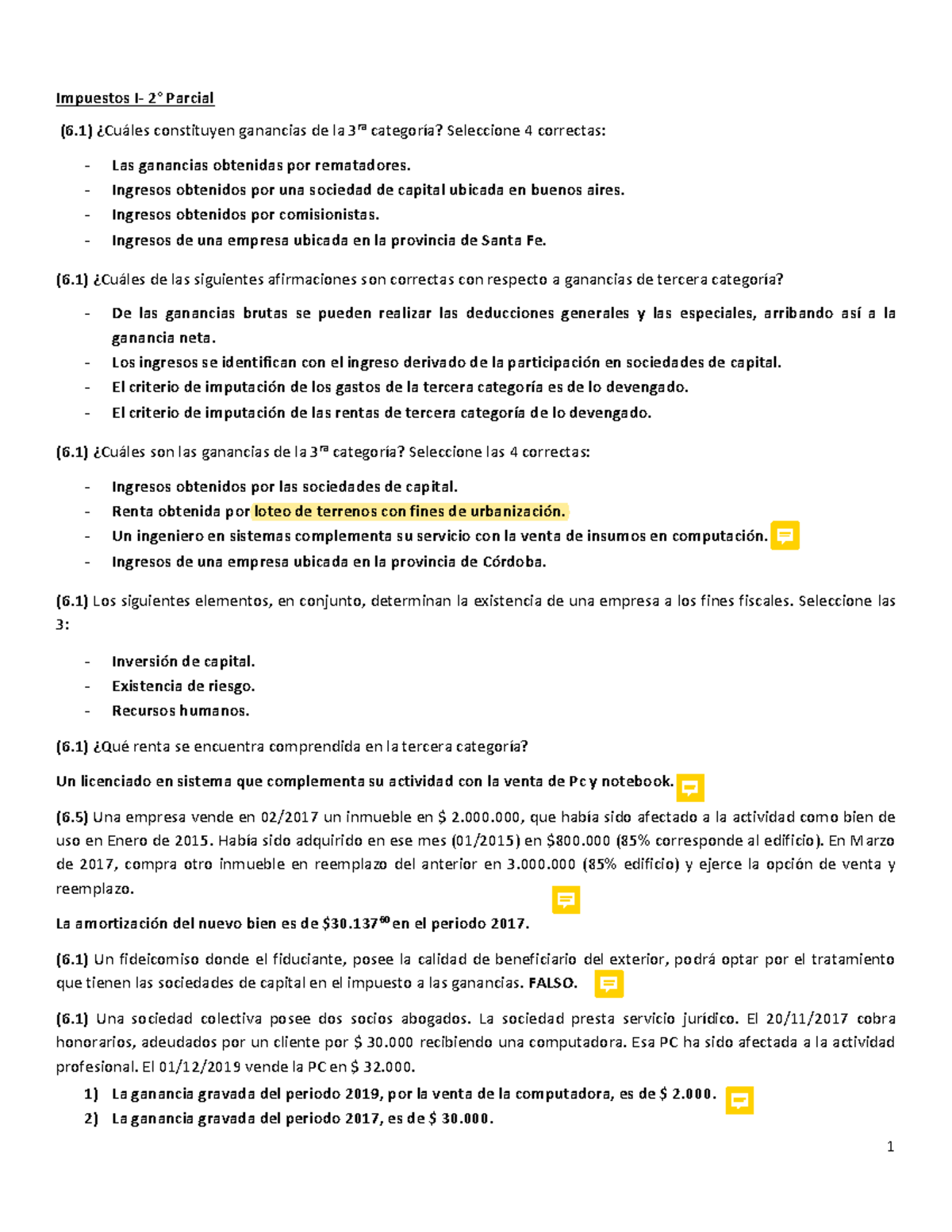 Parcial 15 Septiembre 2020, preguntas y respuestas - Warning: TT: undefined function: 32 Warning ...