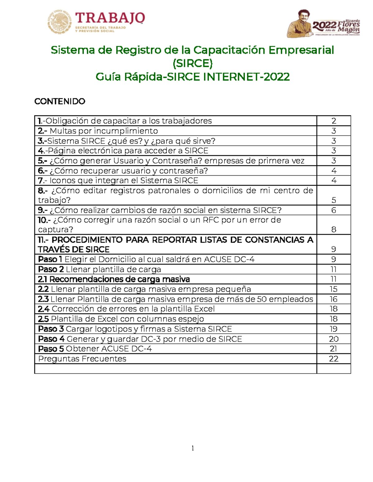 Sirce Guía Rápida - Guia rapida - Sistema de Registro de la ...