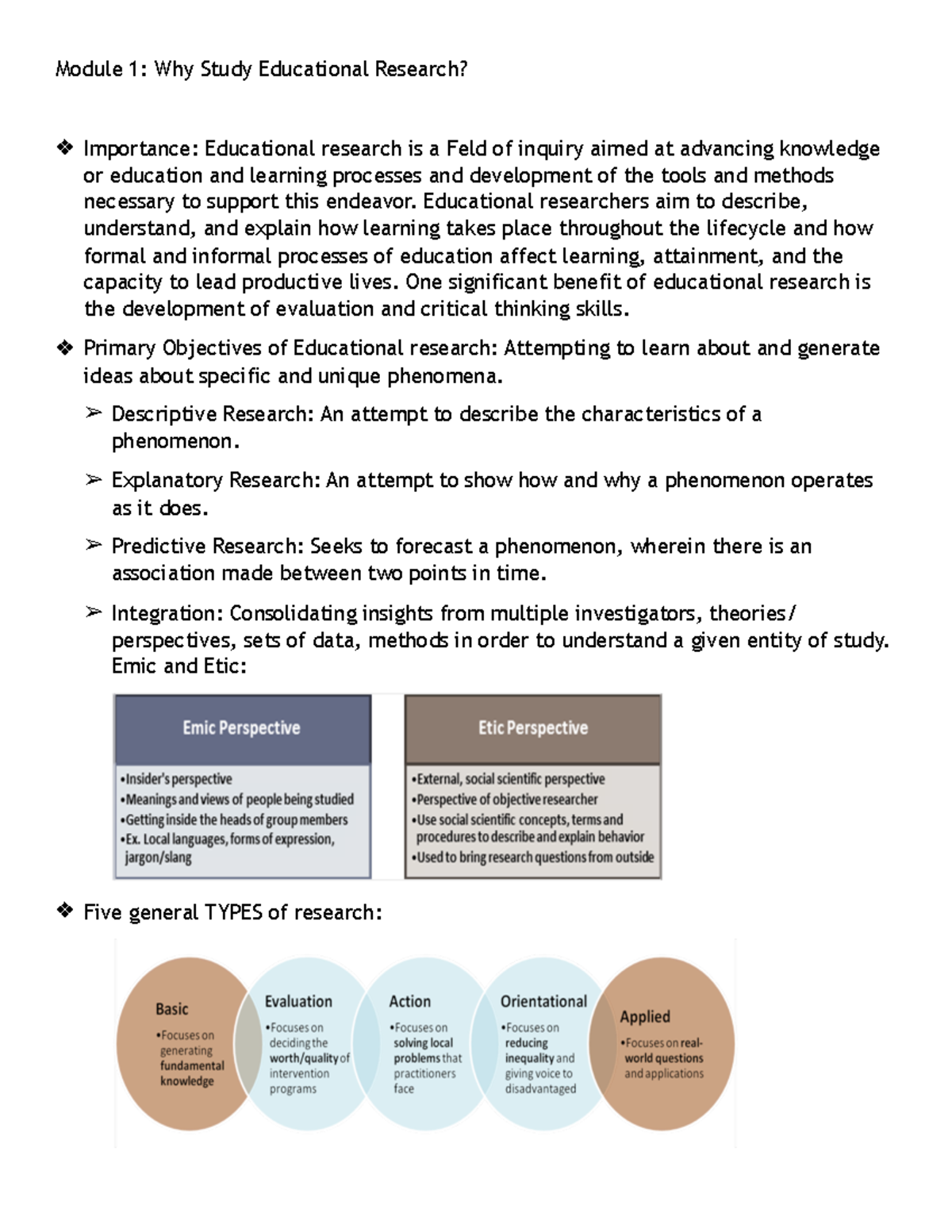 C224 study guide with answers - Module 1: Why Study Educational ...