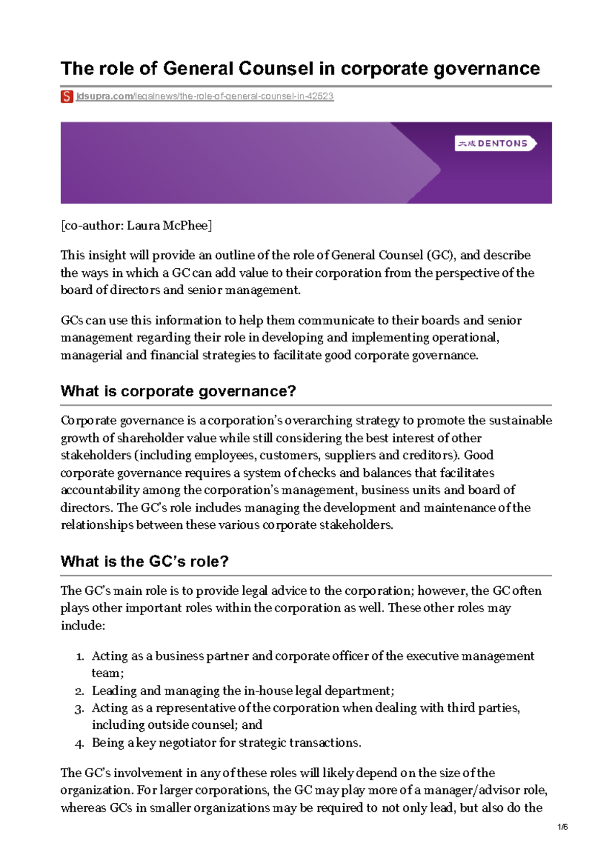 Jdsupra.com-The role of General Counsel in corporate governance - The ...