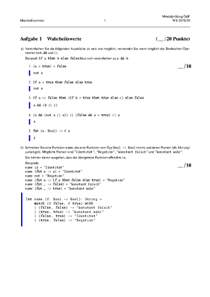 Grundlagen der Programmierung Übungsblatt 06 - Prof. Dr. Ralf Hinze ...