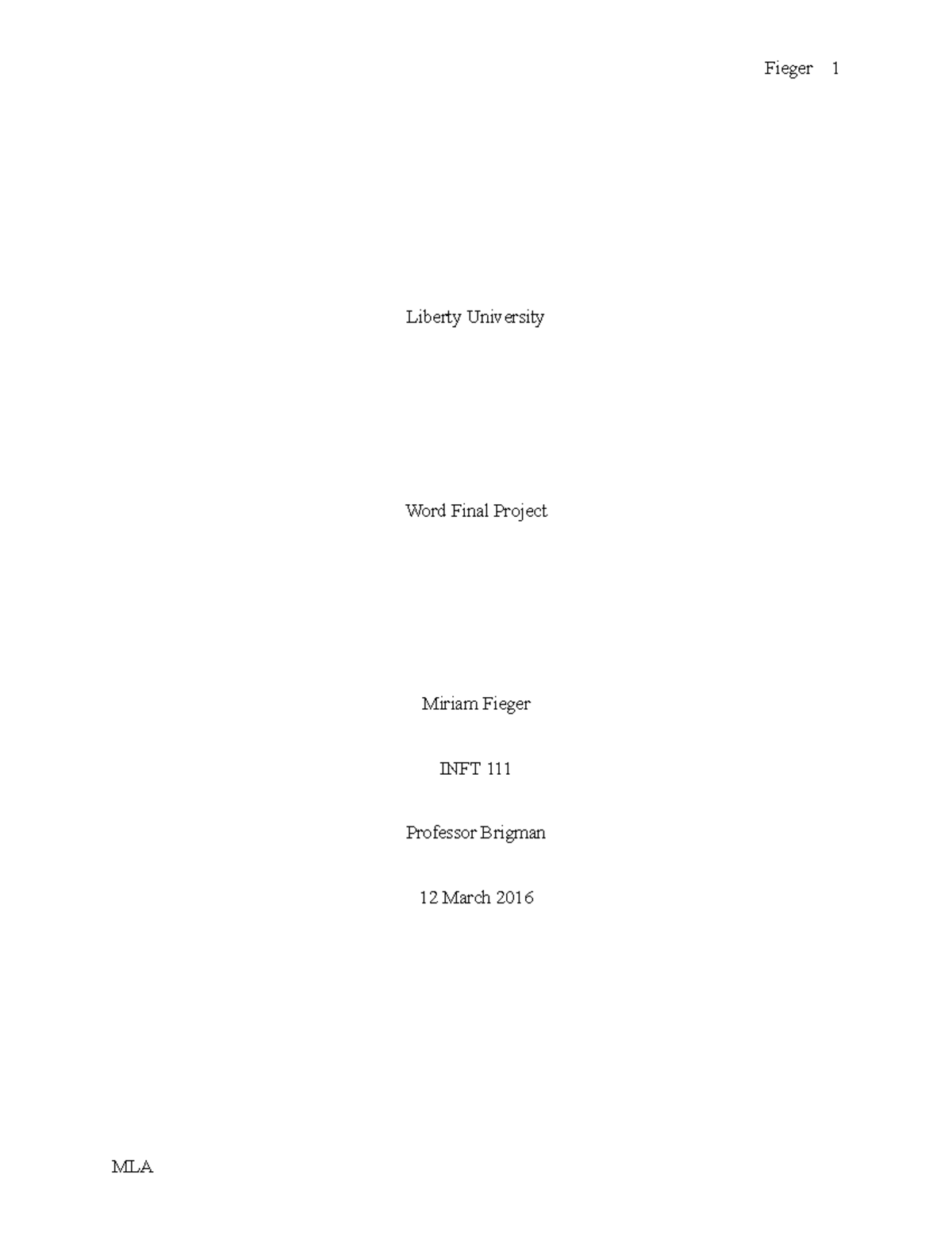 Final Project Word 101 - Liberty University Word Final Project Miriam ...