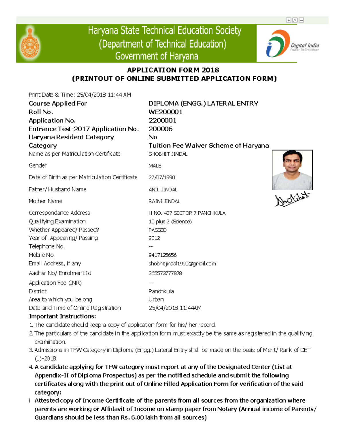 Application Form DET L 2018 TFW - 2000 06 - APPLICATION FORM 2018 ...