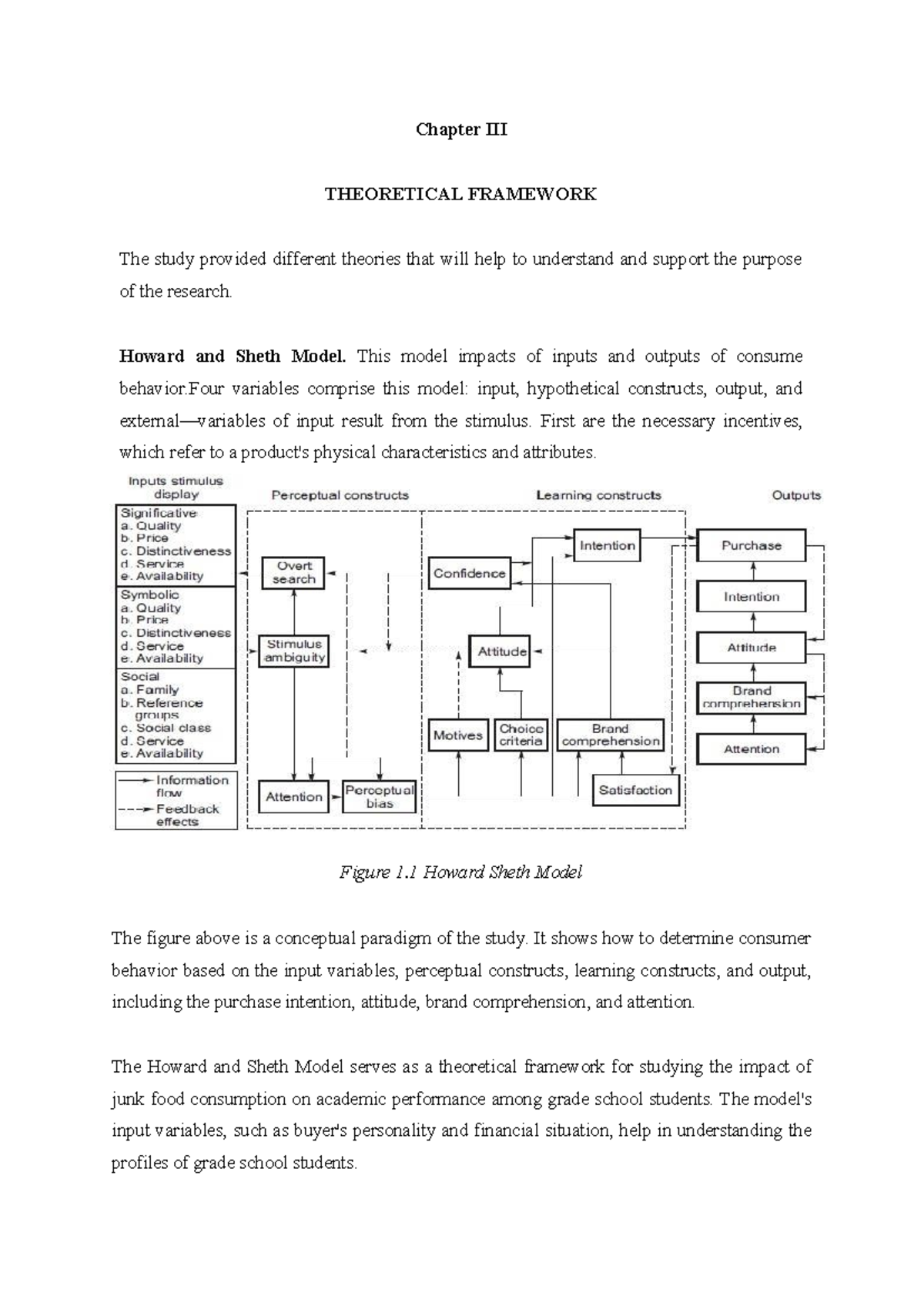 Theoretical Framework - Chapter III THEORETICAL FRAMEWORK The study ...