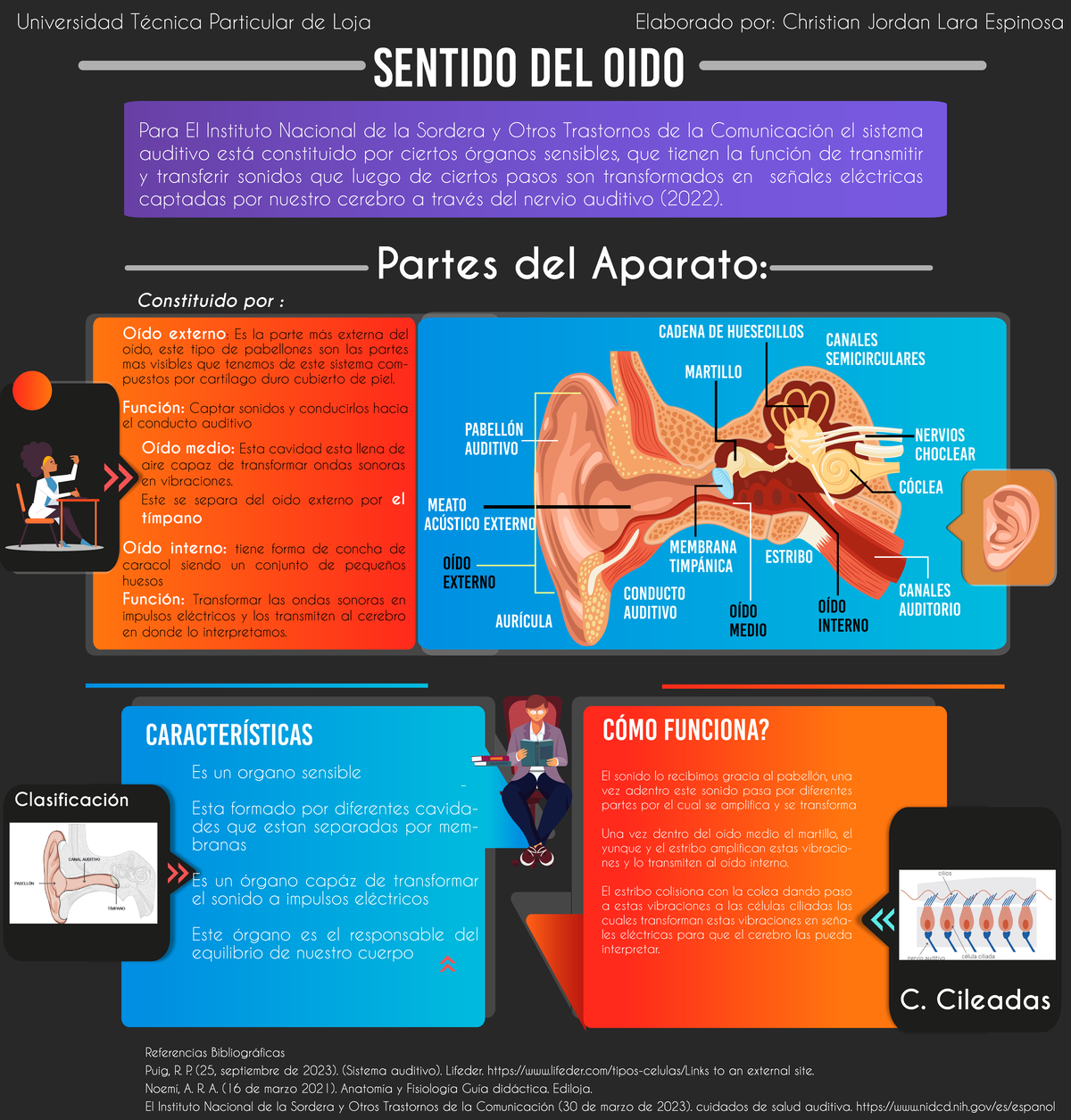 Anatomía del oido Christian Jordan Lara Espinosa - C. Cileadas ...