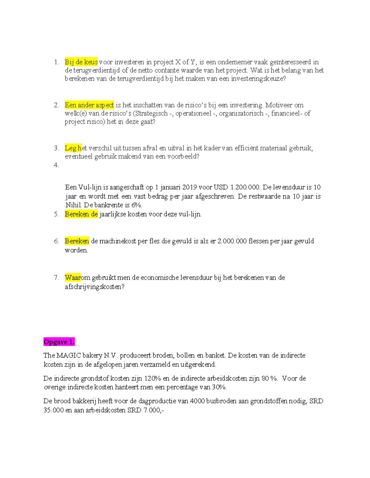 Oef 1 BB blok 2 richting Bk en Coman - Bij de keus voor investeren in ...