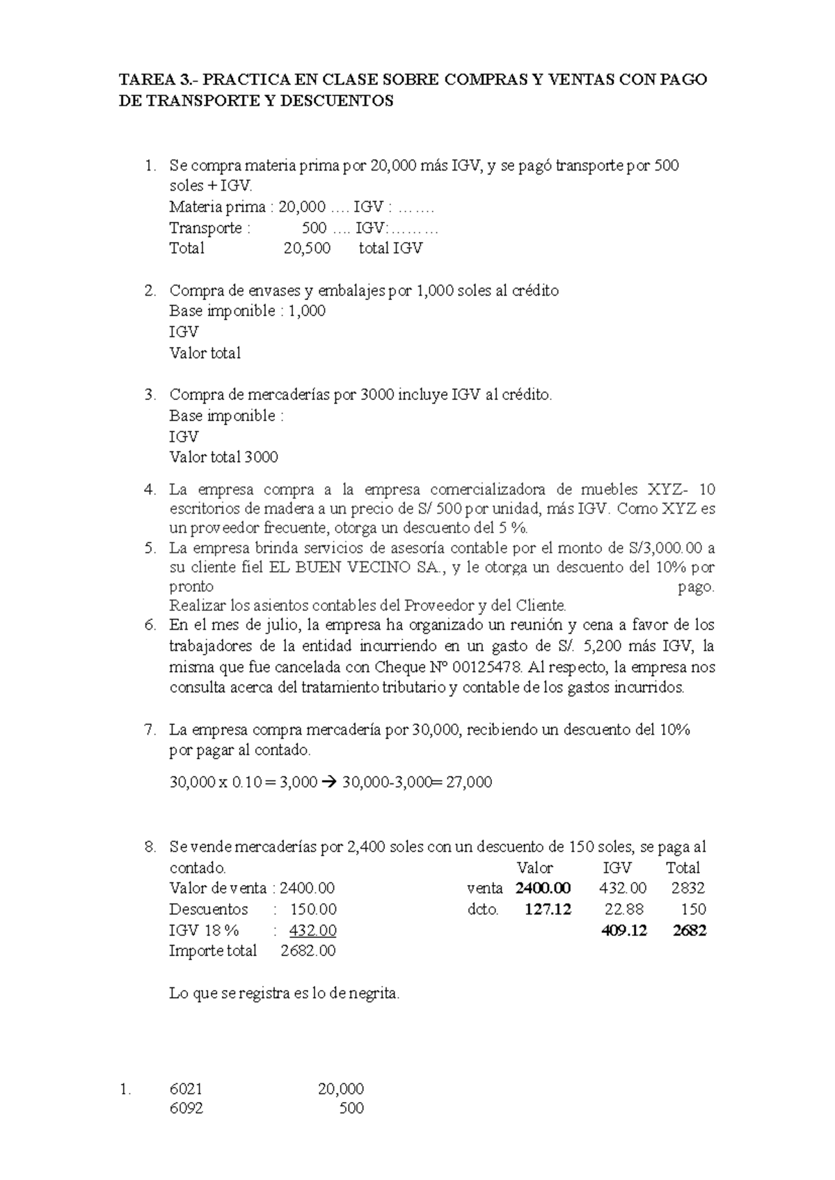 Tarea 3 - si cxdf - TAREA 3.- PRACTICA EN CLASE SOBRE COMPRAS Y VENTAS ...