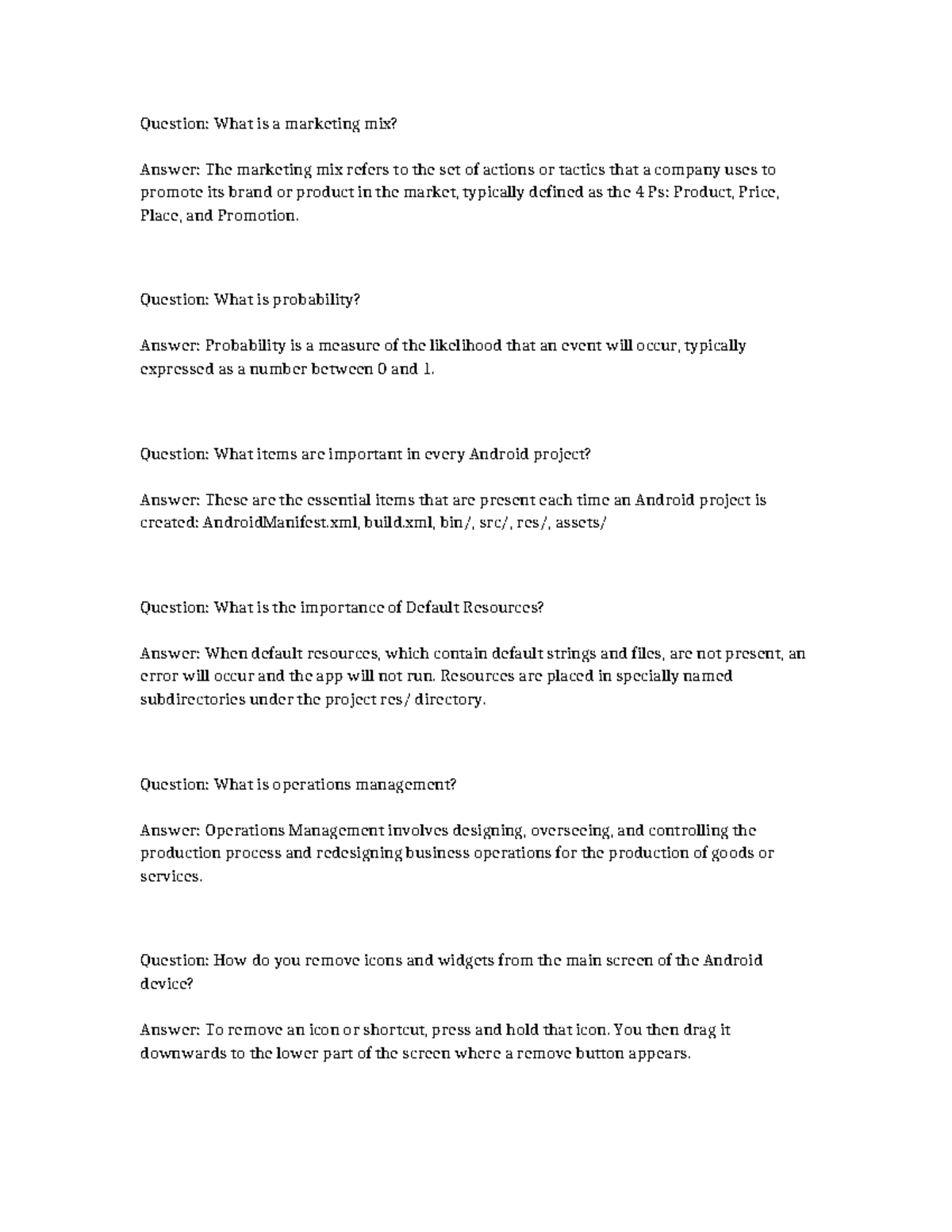 Succin ink-colored abdominothoracic - Question: What is a marketing mix ...