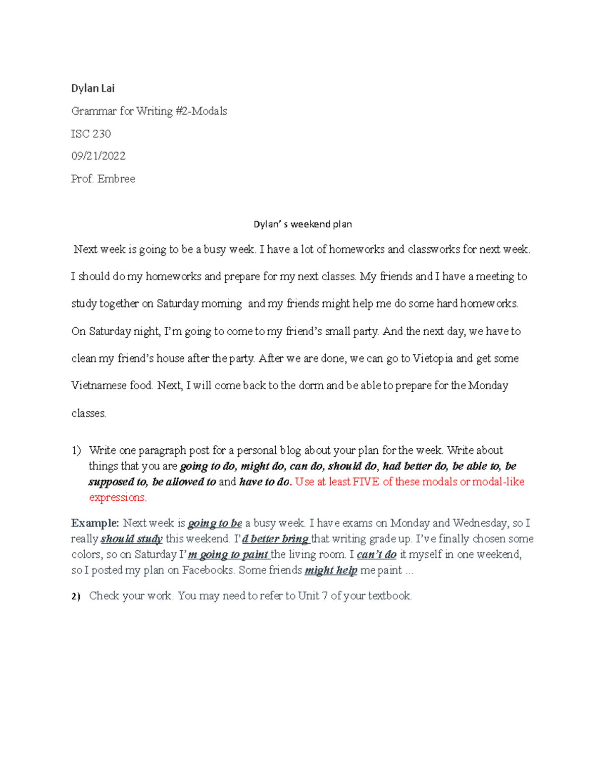 Grammar for Writing #2-Modals - Dylan Lai Grammar for Writing #2-Modals ...