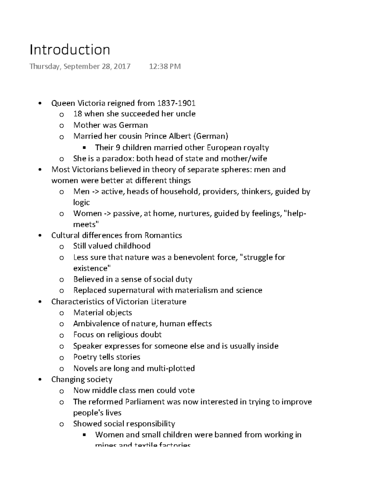 Introduction to Victorian Era - Queen Victoria reigned from 1837- 1901 ...