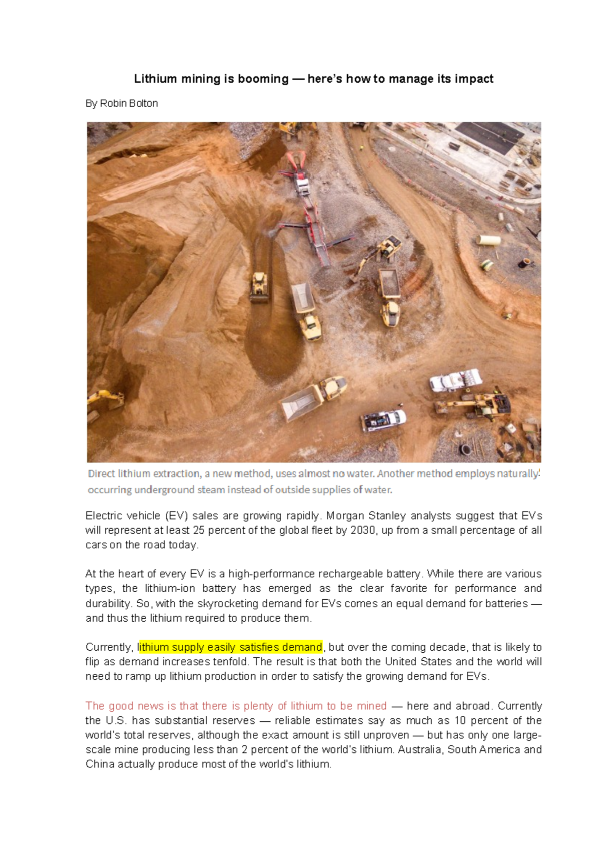 Lithium mining - 123 - Lithium mining is booming — here’s how to manage ...