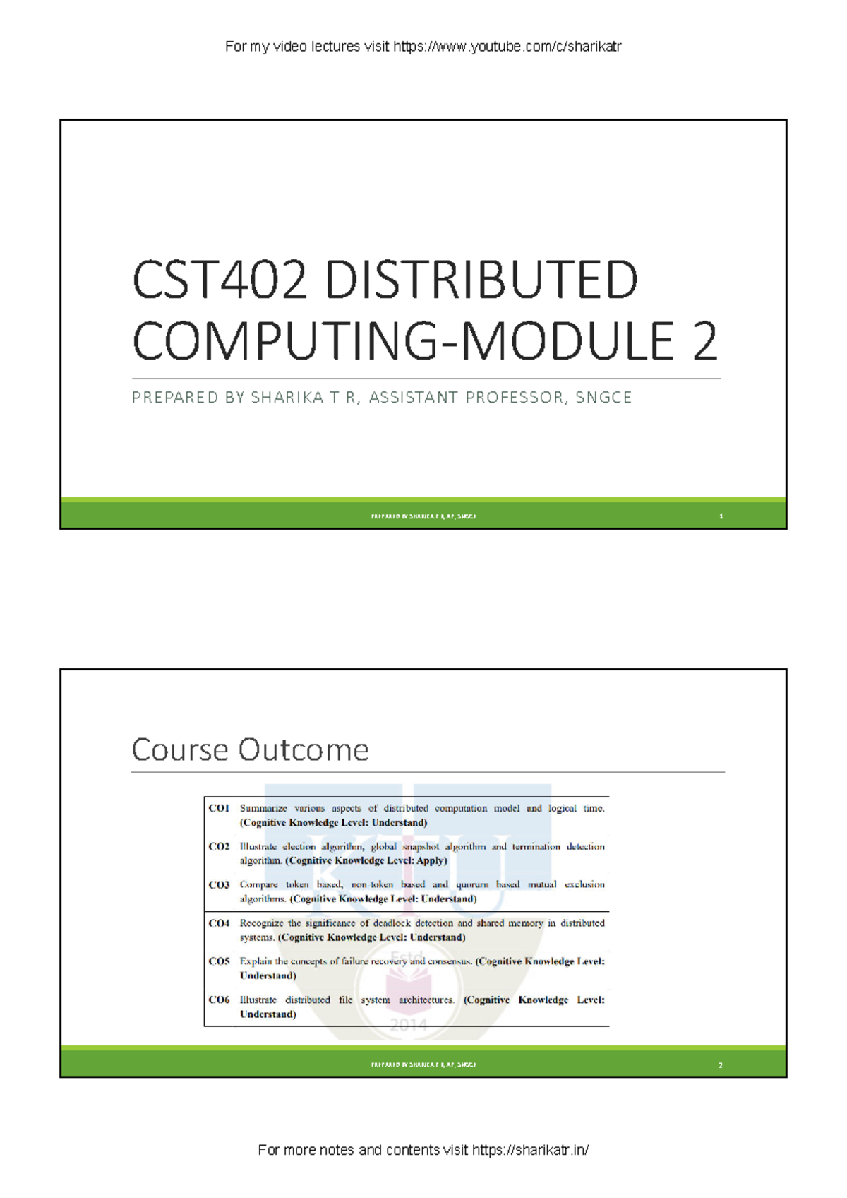NSP MODULE notes part 1 - CST402 DISTRIBUTED COMPUTING-MODULE 2 ...
