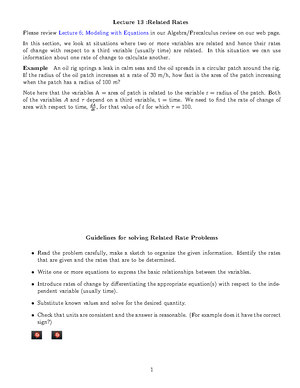 Precalculus Lecture 13 Composing Functions - Lecture 13: Composing Functions In this section, we ...