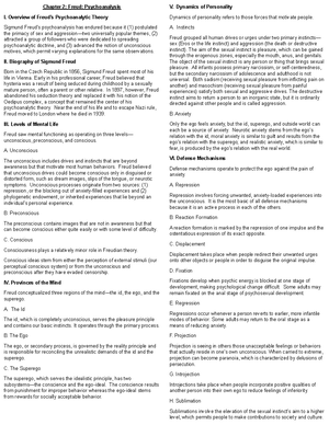 Theories of Personality Chapter 1-3 Summary - CHAPTER 1: INTRODUCTION ...