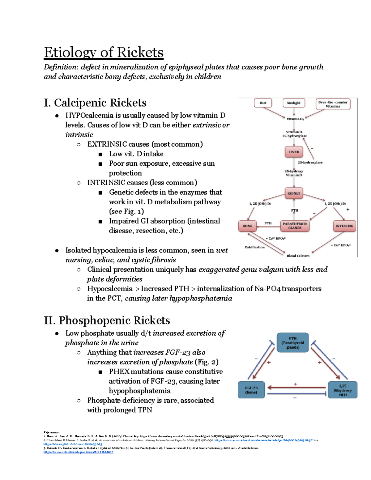 Physiology of Rickets - Etiology of Rickets Definition: defect in ...