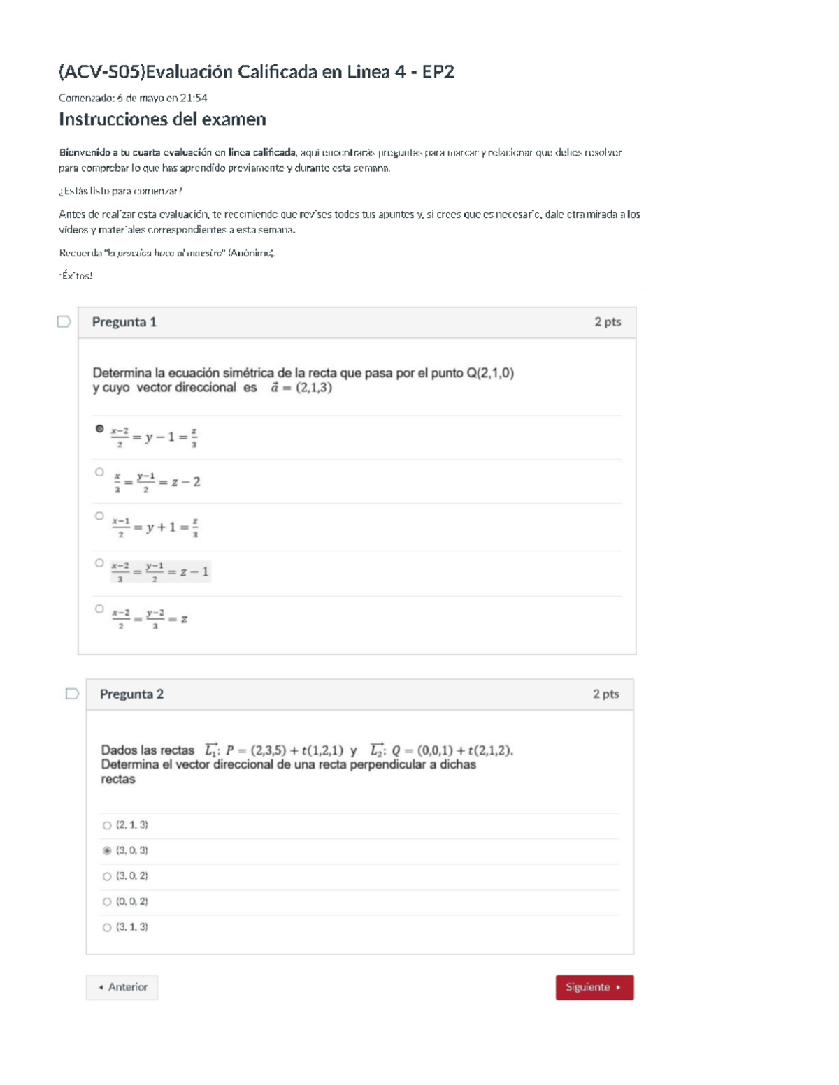 (ACV-S05) Evaluación Calificada en Linea 4 - EP2 - Introducción a la matemática para ingeniería ...