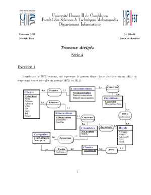 Td Normalisation-Corrige - TTrraavvaauuxx ddiirriiggééeess BBaasseess ddee DDoonnnnééeess - Studocu