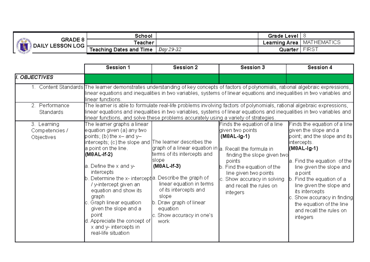 G8DLL Q1W8 LC12-14 - cjfjhk,ituli - GRADE 8 DAILY LESSON LOG School ...