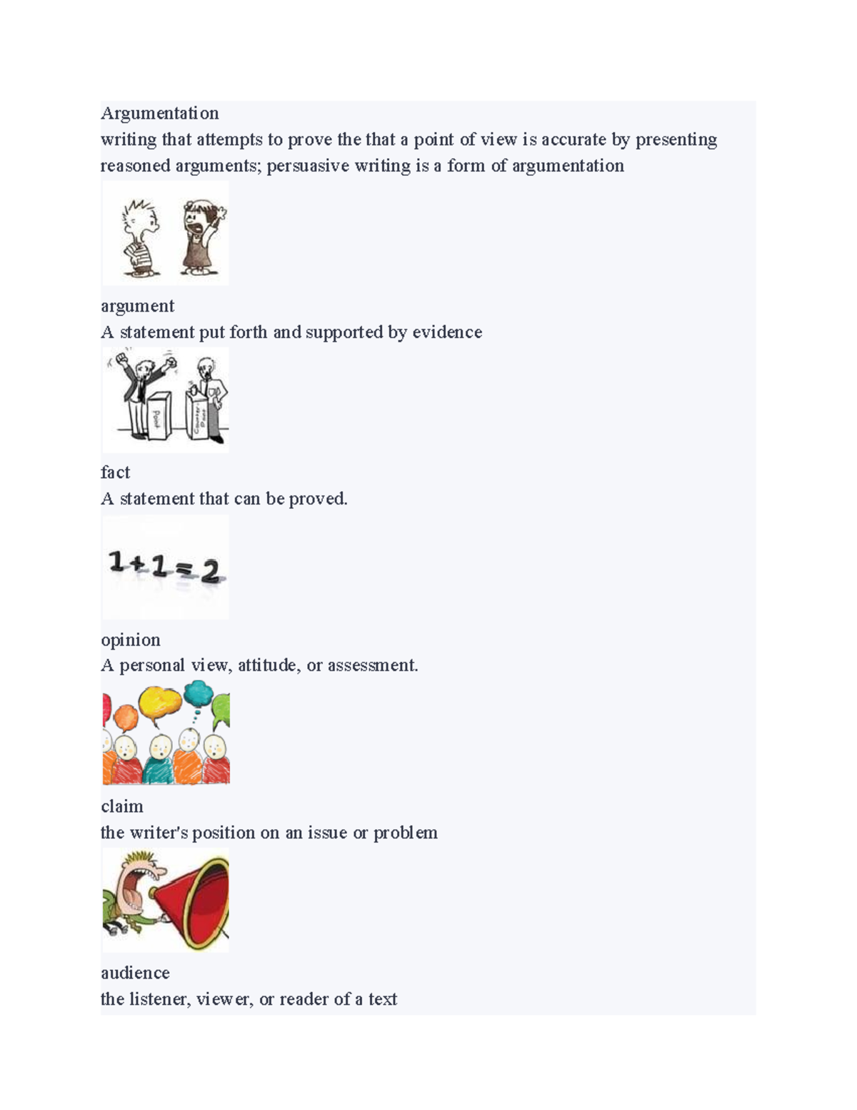 Debate 3 - practice materials - Argumentation writing that attempts to ...