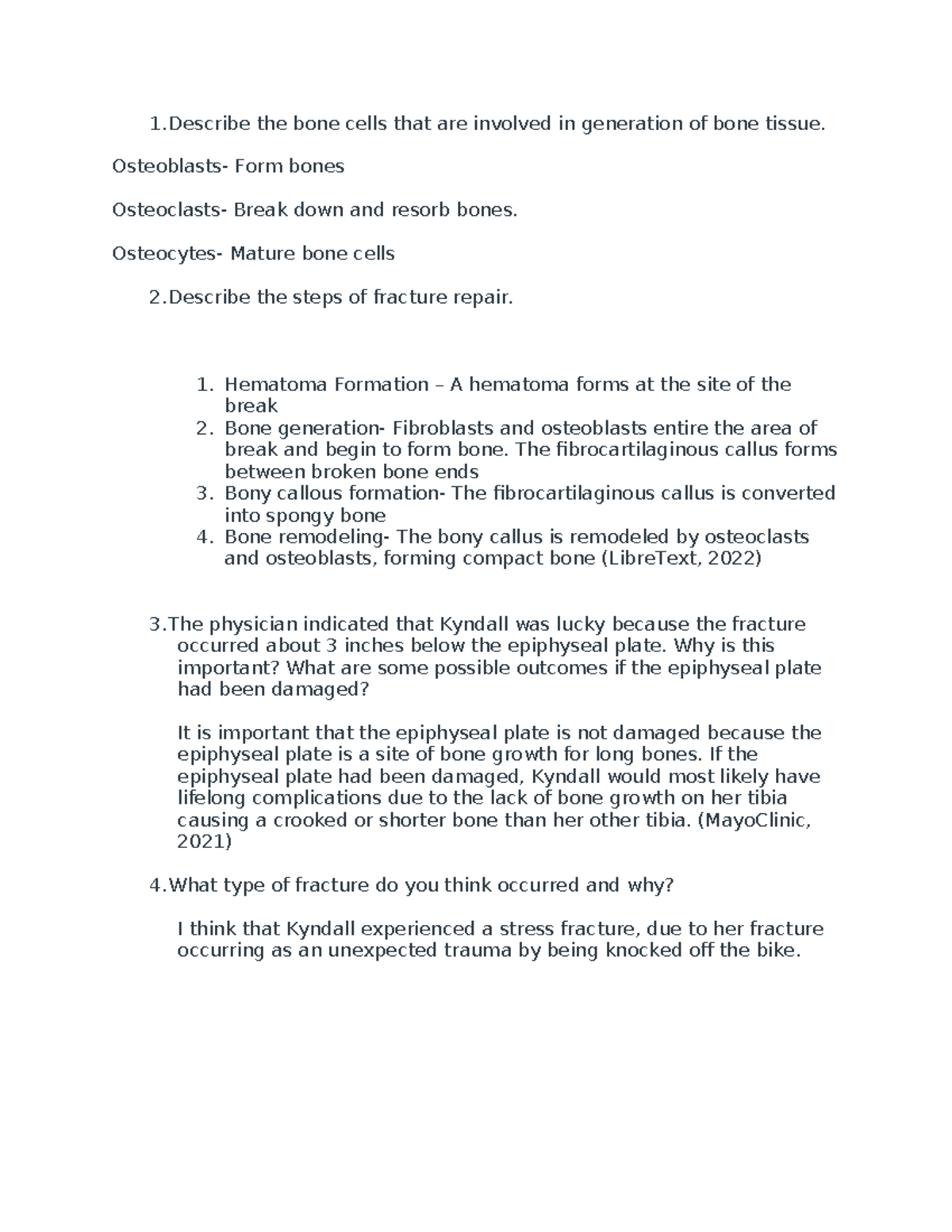 Week 6 Case Study-Bone - 1 the bone cells that are involved in generation of bone tissue. - Studocu
