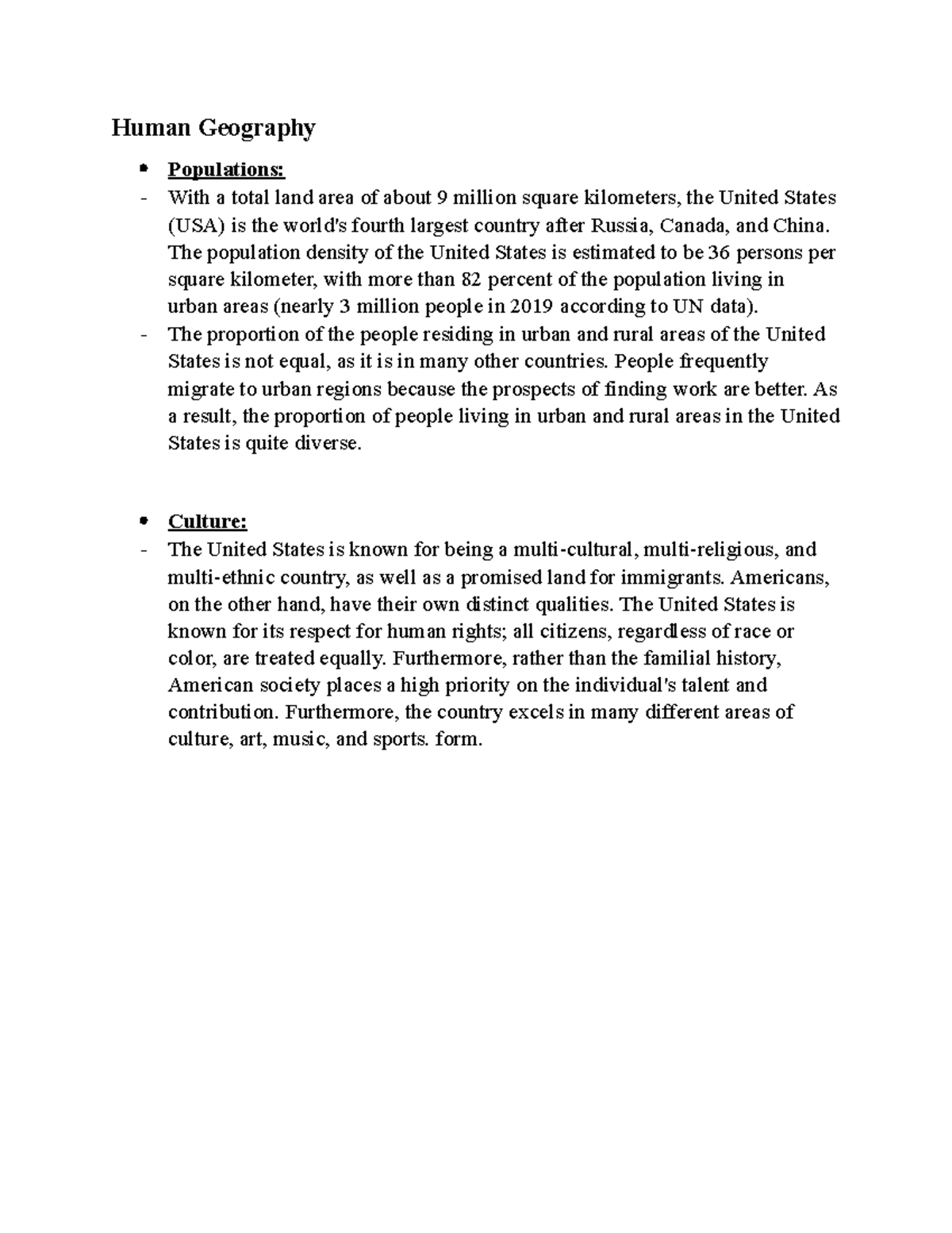 Human Geography- week1 VHAebrt hnrtywb - Human Geography Populations ...