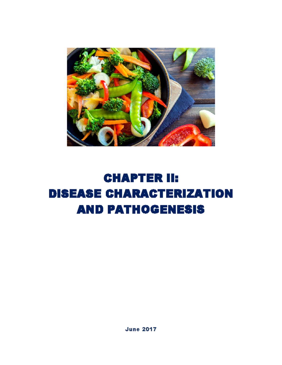 FBI manual - Chapter 2 - CHAPTER II: DISEASE CHARACTERIZATION AND ...