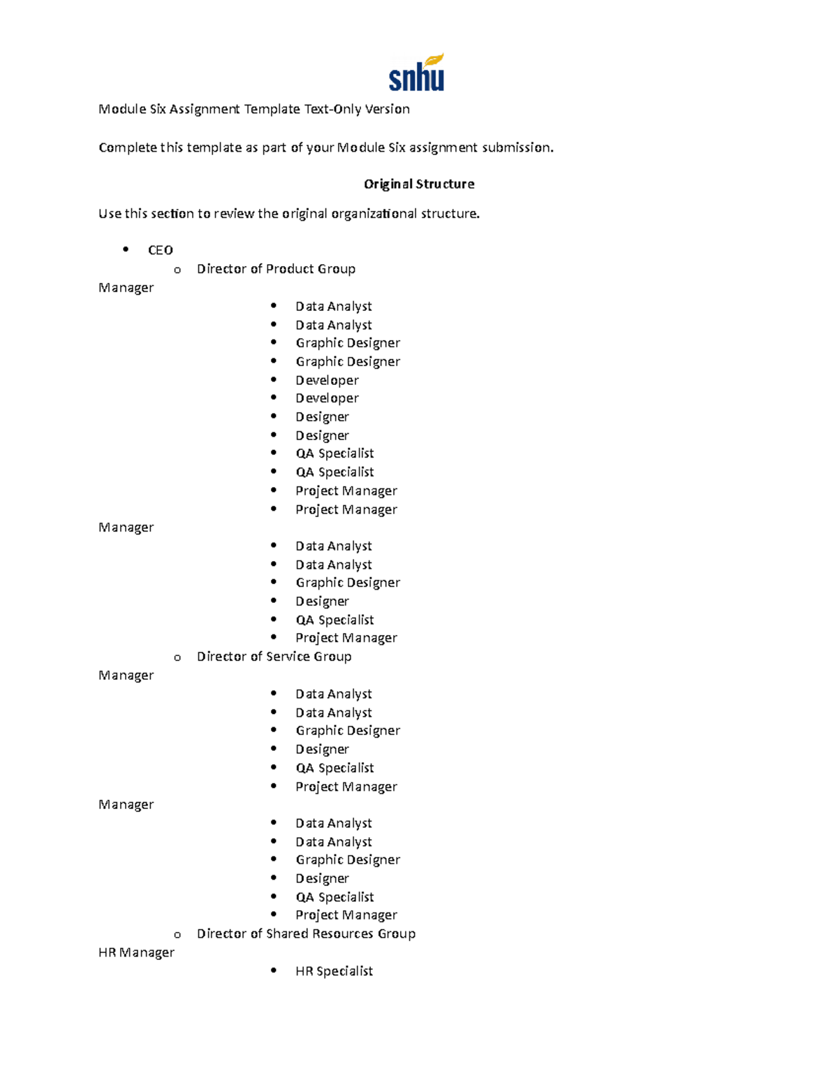 BUS 210 Module Six Assignment Template Text-Only Version (1)02-25 ...