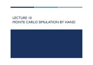 Tutorial 4 Simulation by Hand - Tutorial 4 Simulation by Hand Question ...