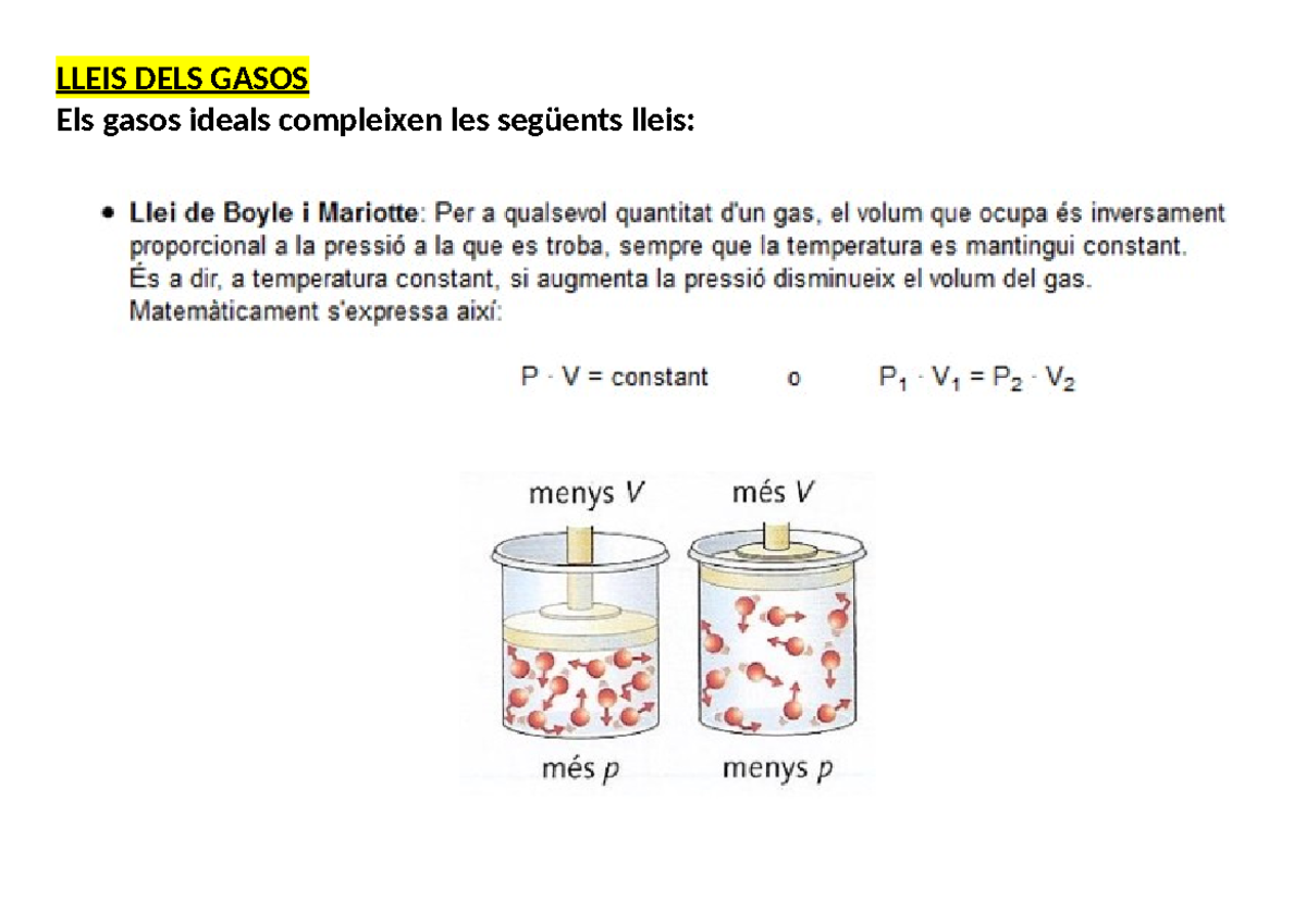 Apunts Lleis Gasos ( Alumnes) - Lengua Castellana y Literatura - LLEIS ...
