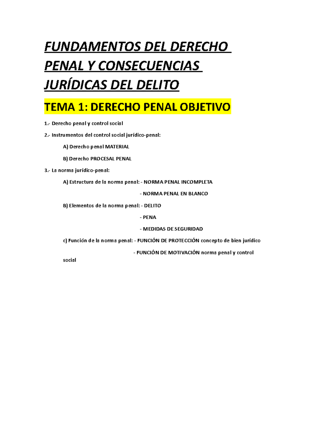 Fundamentos DEL Derecho Penal Y Consecuencias Jurídicas DEL Delito - FUNDAMENTOS DEL DERECHO ...