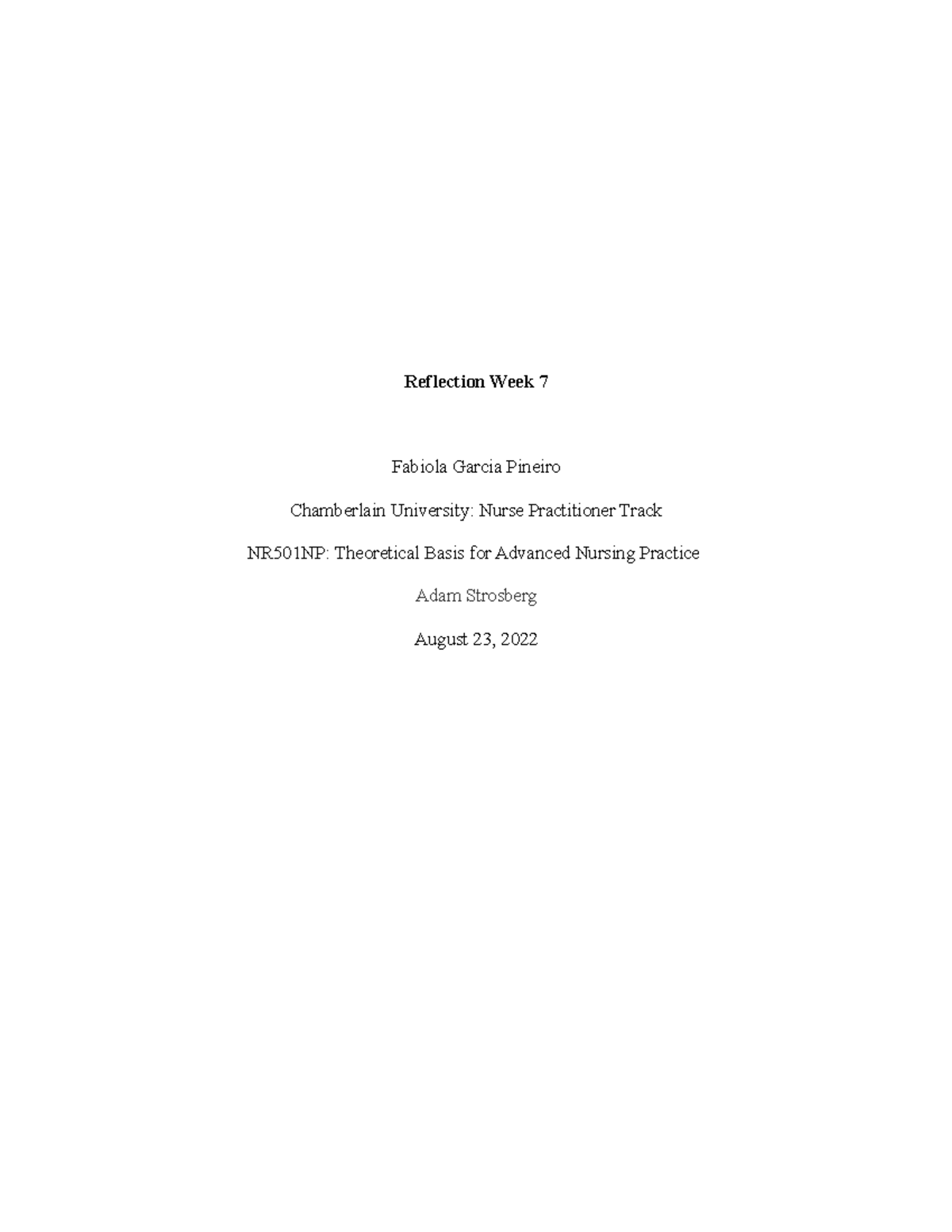 Reflection Week 7 - I was able to learn to apply this concept into my ...