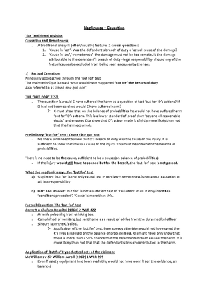 #6 Defences and remedies in negligence - Volenti non fit injuria: If ...