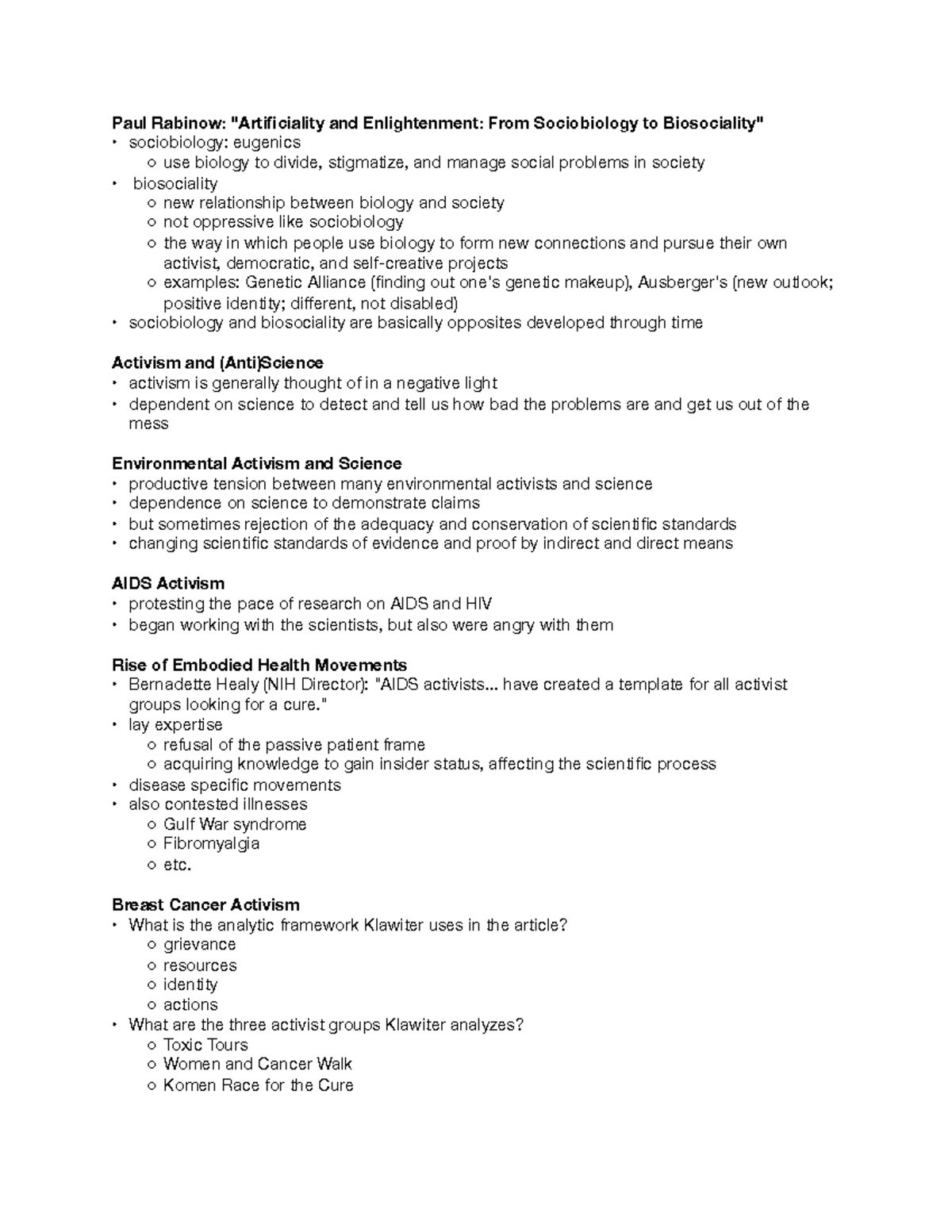 Patient Activism Contesting the Breast Cancer Paradigm - Paul Rabinow ...