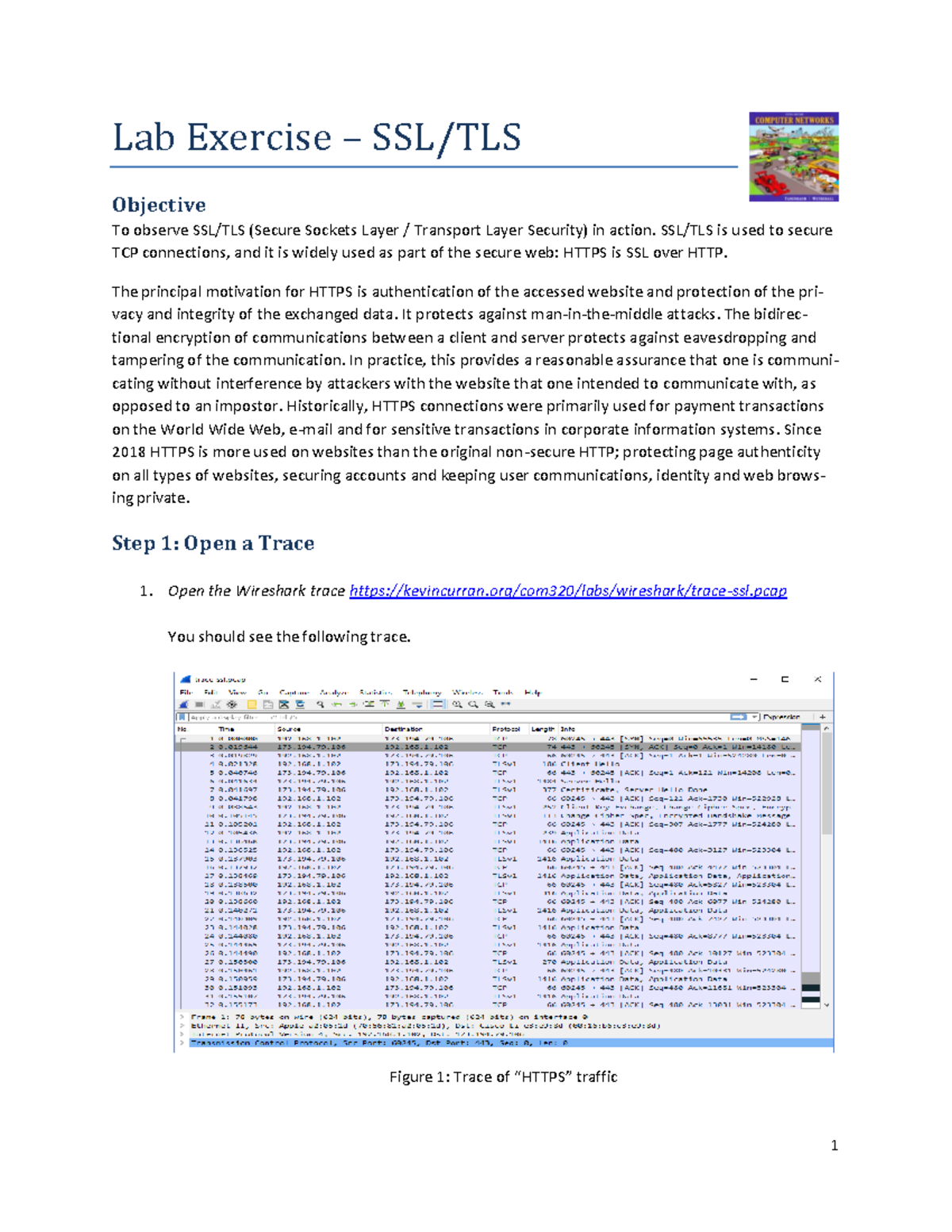 Lab-ssl - nothing to share with you - Lab Exercise – SSL/TLS Objective To observe SSL/TLS ...