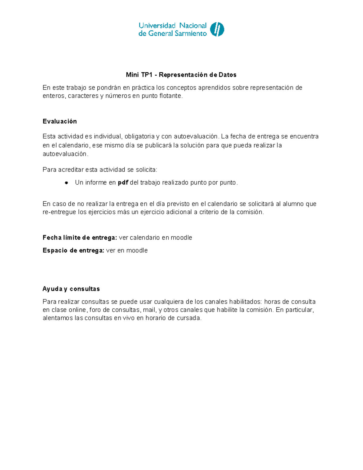 Minitp 1C 2024 - buenas - Mini TP1 - Representación de Datos En este trabajo se pondrán en ...