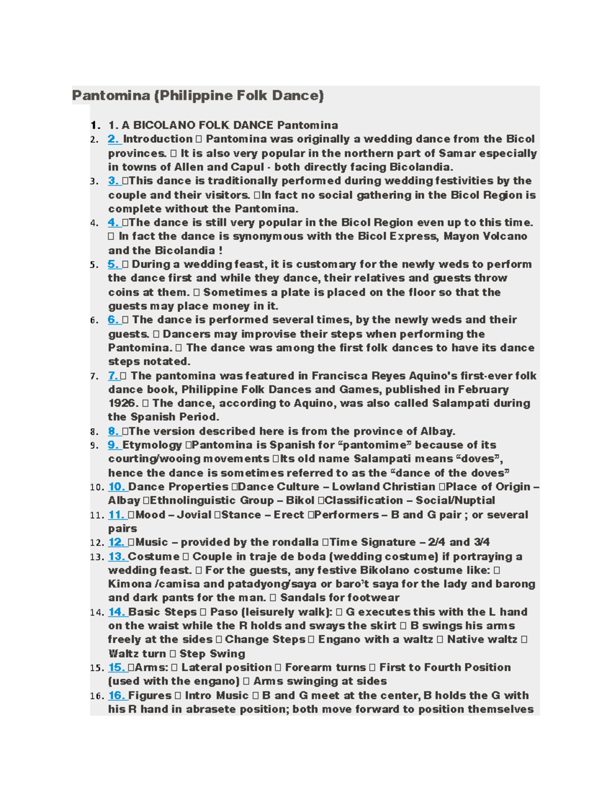 Ilide - Pantomina (Philippine Folk Dance) A BICOLANO FOLK DANCE ...