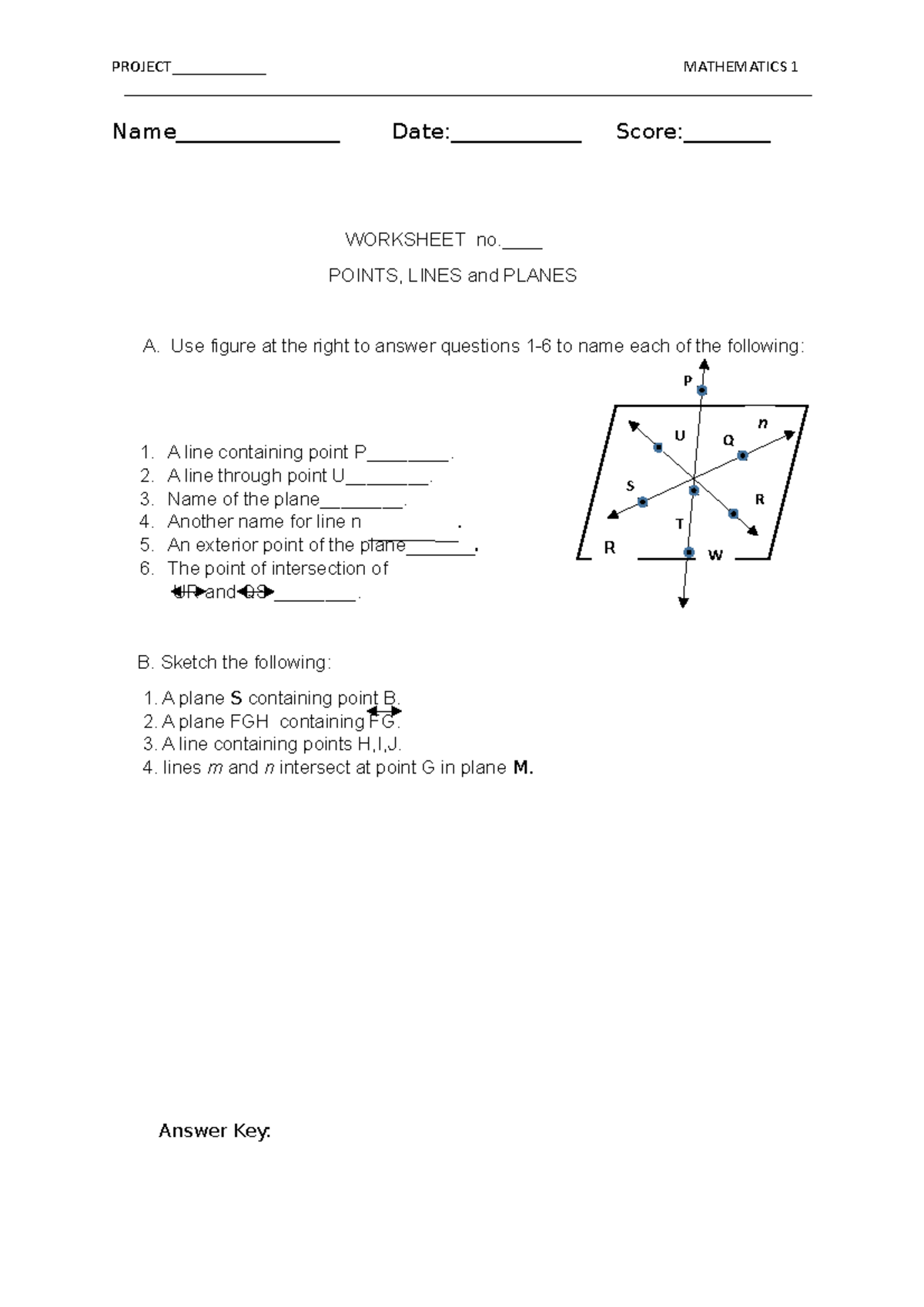 Worksheet 2 - MMMMMMMMMMMM - PROJECT___________ MATHEMATICS 1 - Studocu