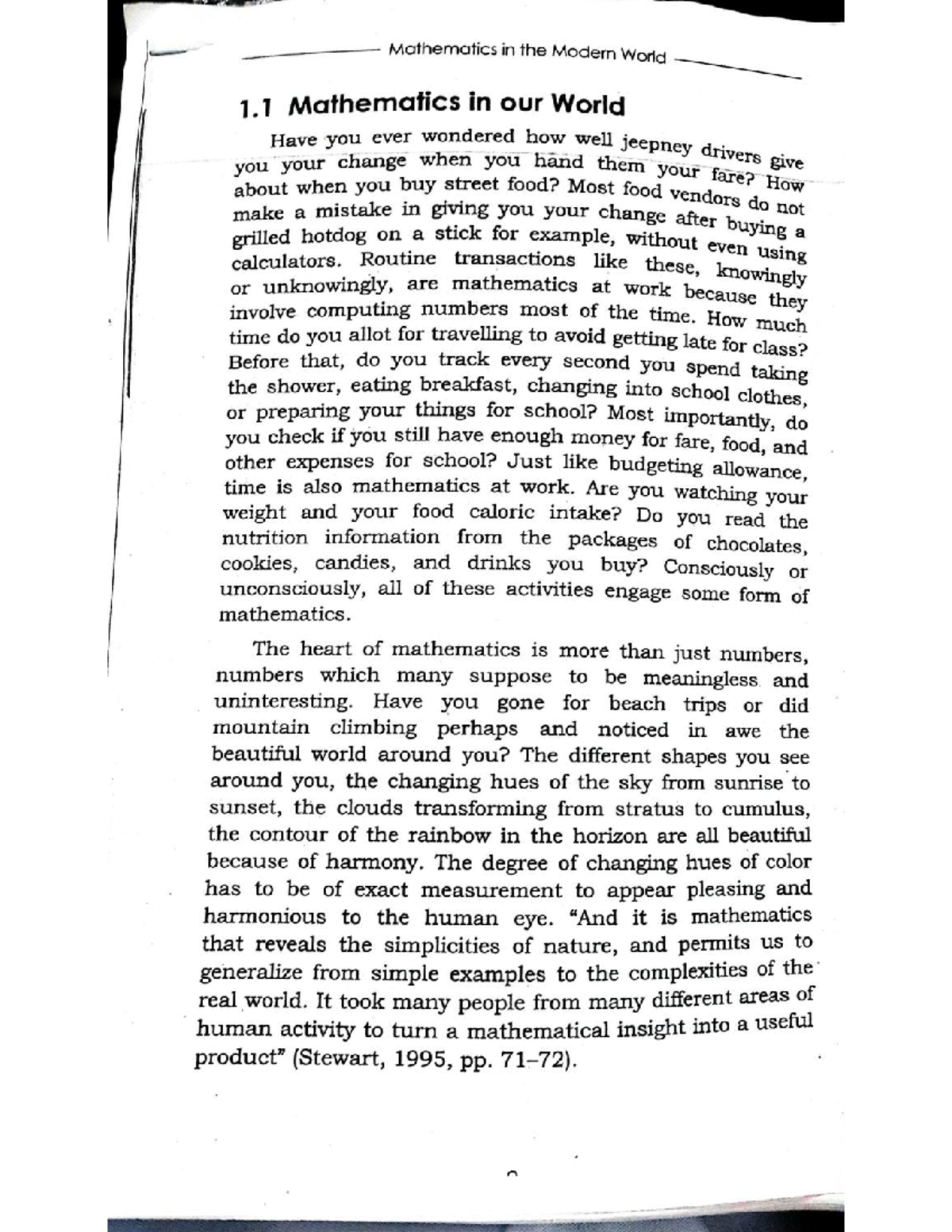 Mathematics-in-the-modern-worldpdf compress - Political Science - Studocu