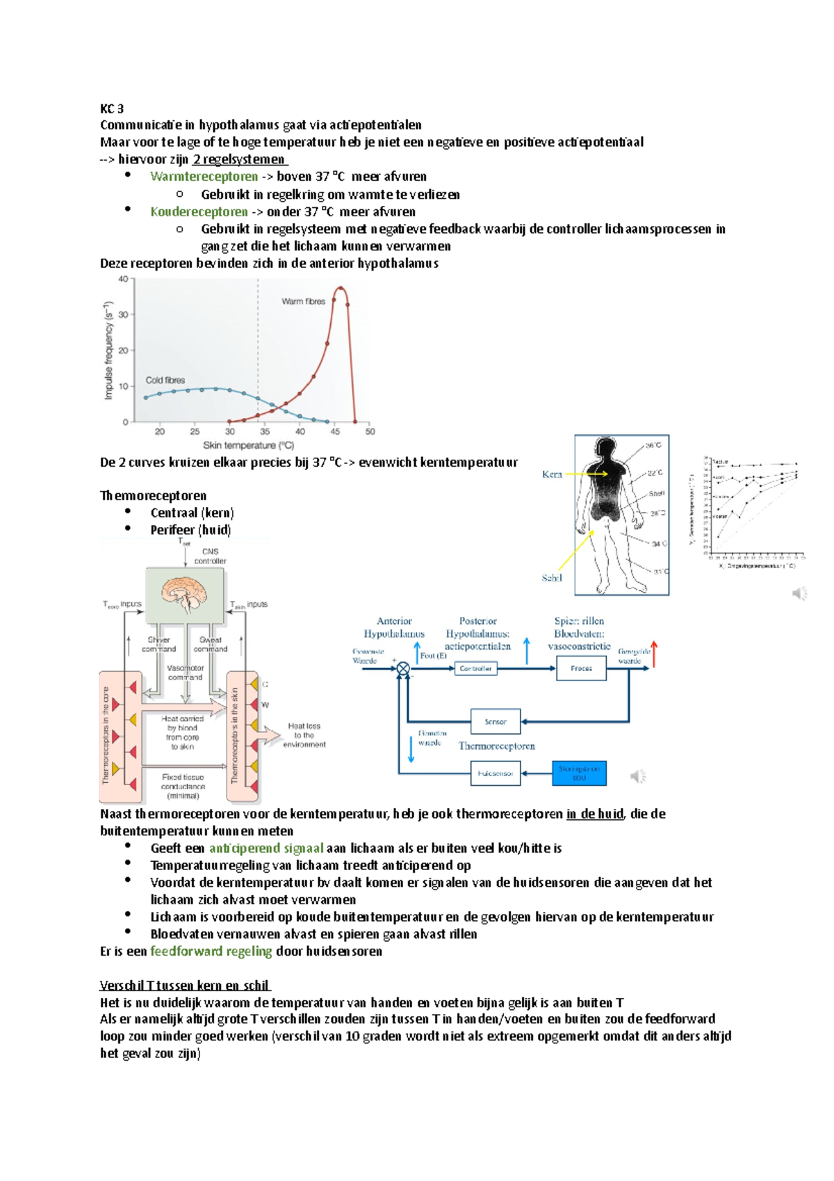 KC 3 temperatuur - Sturing en stofwisseling - KC 3 Communicatie in ...