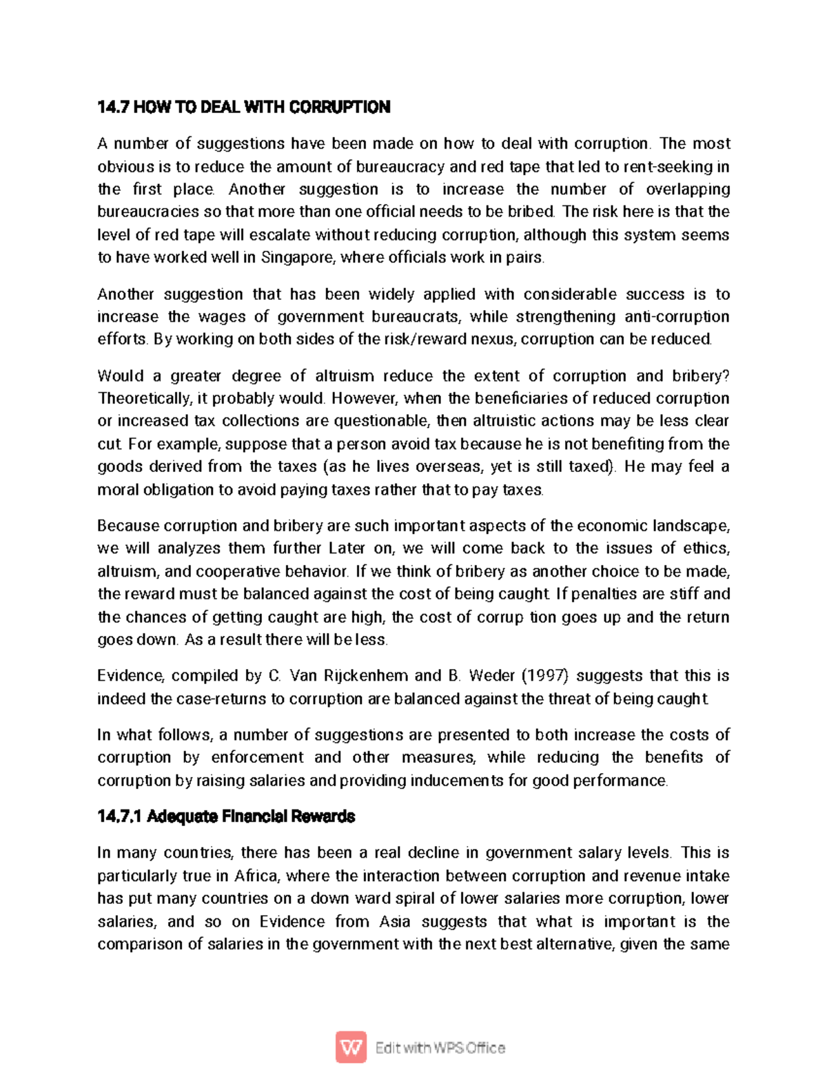 HOW TO DEAL WITH Corruption - 14. 7 HOW TO DEAL WITH CORRUPTION A ...