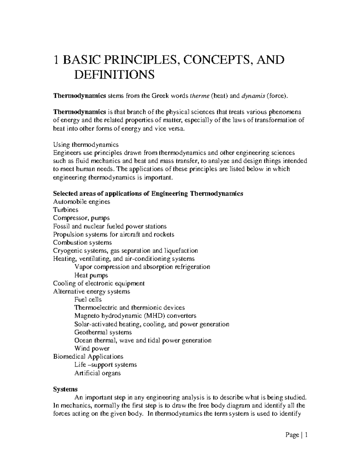 thermo problems and solutions - 1 BASIC PRINCIPLES, CONCEPTS, AND DEFINITIONS Thermodynamics ...
