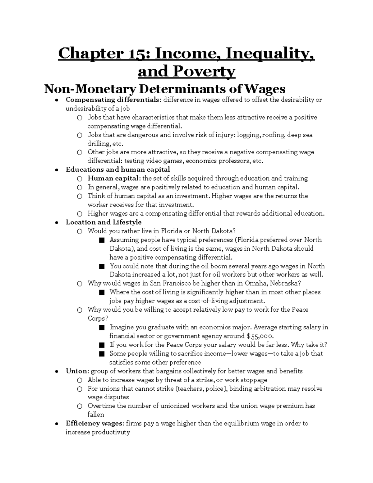 Chapter 15 Income, Inequality, and Poverty - Chapter 15: Income ...