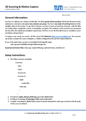 Exercise 0 - Instructions from the practical projects - 3D Scanning ...